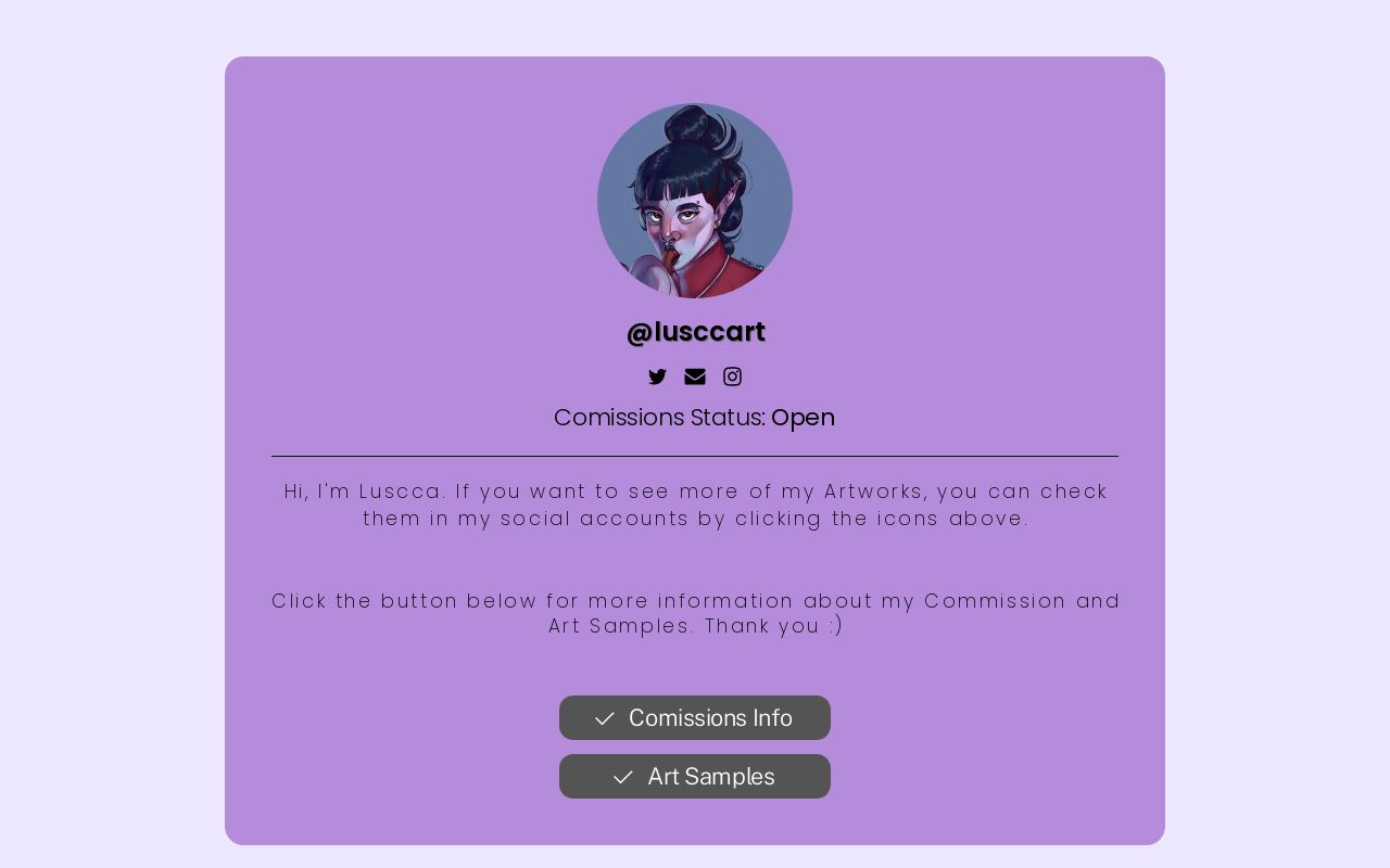 Comissions Carrd